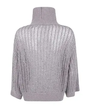 D.exterior Open-knit Sweater