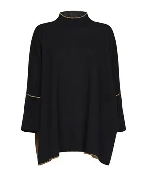 Herno Oversized Ribbed Knitted Sweater