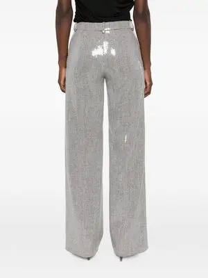 ERMANNO FIRENZE Sequin-embellished Houndstooth Trousers