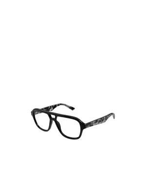 Gucci Tortoiseshell-effect Pilot-frame Eyeglasses