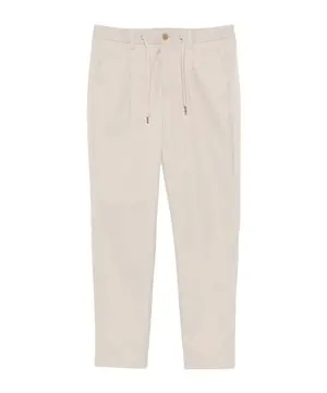 Herno Drawstring Ruched Casual Pants - Beige
