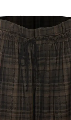 ANIYE BY Checked Drawstring Waist Pants
