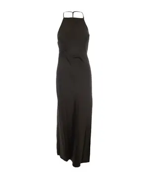 Patrizia Pepe Satin Halterneck Dress