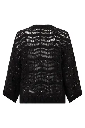 Peserico Open-knit Boxy Knitted Sweater
