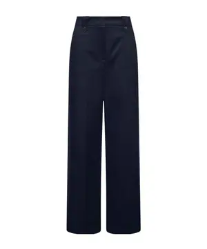 Marella Stretch Lyocell And Cotton Blend Trousers