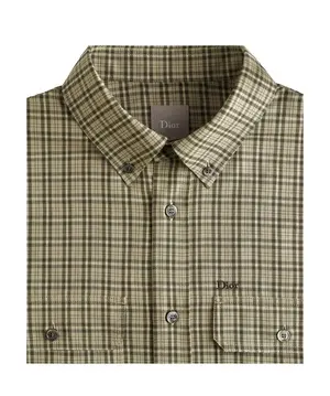 Dior Checked Long-sleeved Shirt