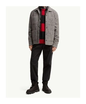 Moncler Melange Logo Patch Button-up Shirt