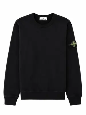 Stone Island Felpa Con Patch Logo