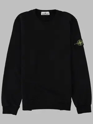 Stone Island Felpa Con Patch Logo