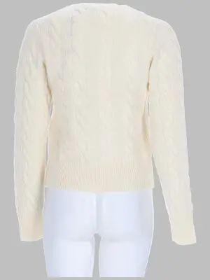 Polo Ralph Lauren Cardigan A Trecce Con Logo