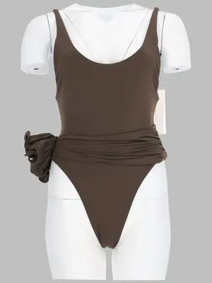 Magda Butrym One Piece Swimsuit With Gathered Detail