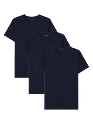 Paul Smith 3-pack T-shirt Intime In Cotone - Blue