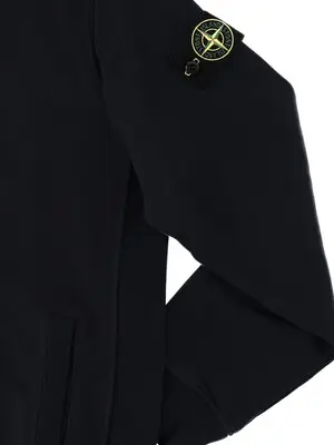 Stone Island Felpa Con Patch Logo E Zip