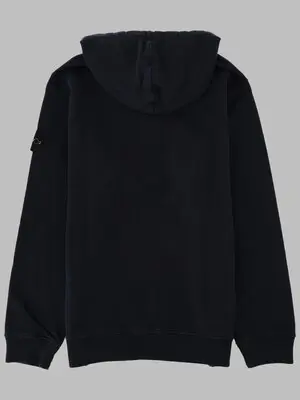 Stone Island Felpa Con Patch Logo E Zip