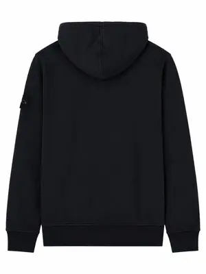Stone Island Felpa Con Patch Logo E Zip
