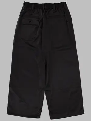 Y3 Satin Wide Leg Pants With Drawstring