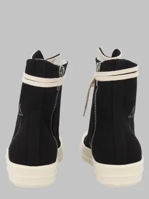 Rick Owens High Top Sneakers In Denim