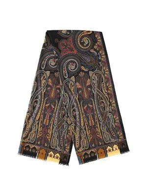 Etro Foulard "boheme" Paisley Print Scarf