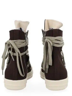 Rick Owens Sneaker In Denim "megalace