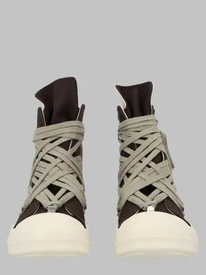 Rick Owens Sneaker In Denim "megalace