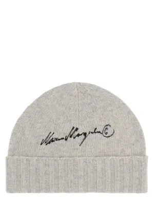 MAISON MARGIELA Logo Beanie - Grey