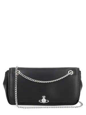VIVIENNE WESTWOOD Borsa A Tracolla Con Logo - Black