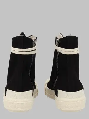 Rick Owens High Top Sneakers In Denim