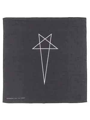Rick Owens Bandana Con Stampa