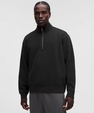 Lululemon Steady State Superloft Half Zip Sweatshirt - Black