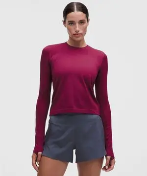 Lululemon Super Swiftly Long Sleeve Shirt - Raspberry Rave