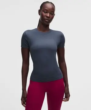 Lululemon Super Swiftly Short-sleeve Shirt - Dusty Diamond