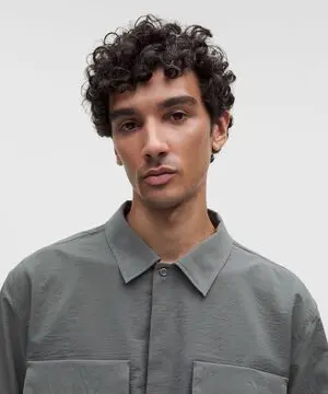 Lululemon Ultralight Wovenair Long-sleeve Shirt - Onyx Grey