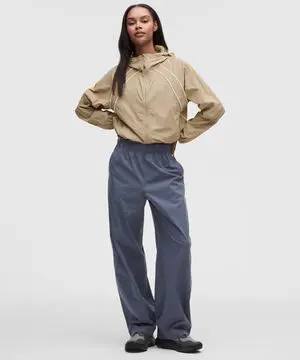 Lululemon Woven Mid-rise Barrel-leg Pants - Dusty Diamond