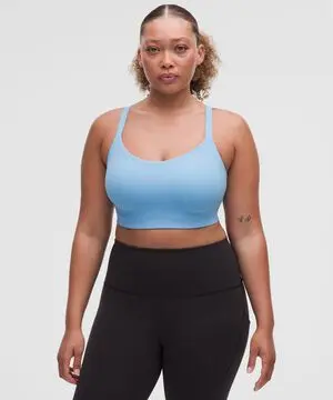 Lululemon Wunder Train Strappy Racer Bra - Dreamy Blue