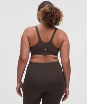 Lululemon Wunder Train Strappy Racer Bra - Mahogany Muse