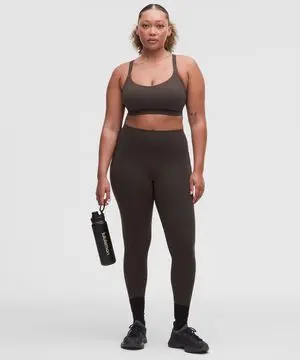 Lululemon Wunder Train Strappy Racer Bra - Mahogany Muse