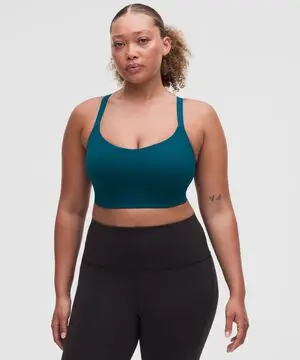 Lululemon Wunder Train Strappy Racer Bra - Remixed Marine