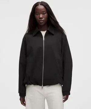Lululemon Daydrift Jacket With Collared Neckline And Zip-up Closure - Black