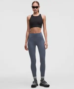 Lululemon Fast And Free 6-pocket High-rise Tight 28" Running Essentials - Dusty Diamond