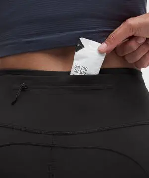 Lululemon Fast And Free 6-pocket High-rise Crop 23 - Black
