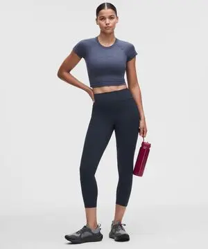 Lululemon Fast And Free 6-pocket High-rise Crop 23 - True Navy