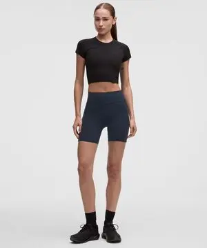 Lululemon Fast And Free 6-pocket High-rise Short 6 - True Navy