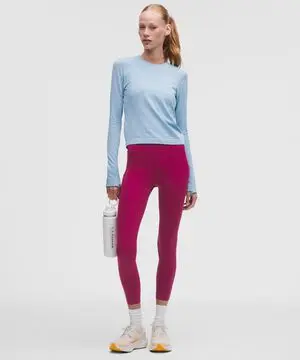 Lululemon Fast And Free 6-pocket High-rise Tight 25" Raspberry Rave