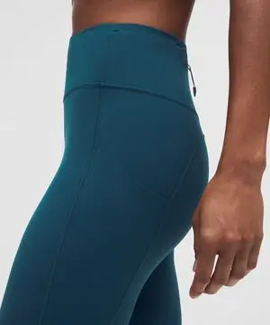 Lululemon Fast And Free 6-pocket High-rise Tight 25" Running Leggings - Remixed Marine