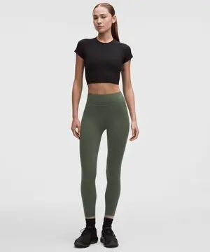 Lululemon Fast And Free 6-pocket High-rise Tight 25" Running Leggings - Sassy Sage