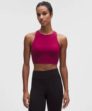 Lululemon Fast And Free Bra Medium Support, B/c Cup - Raspberry Rave