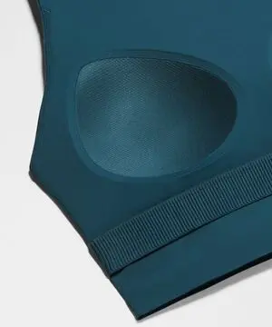 Lululemon Fast And Free Bra Medium Support, B/c Cup - Remixed Marine