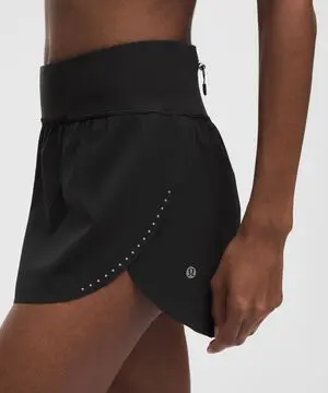 Lululemon Fast And Free Mid-rise Split Short 3 - Black