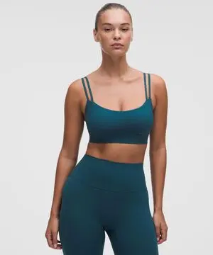 Lululemon Flexyflex Double-strap Yoga Bra - Remixed Marine