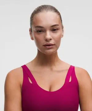 Lululemon Levitation Sports Bra - Raspberry Rave